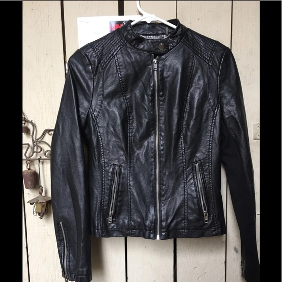 Black Rivet | Jackets & Coats | Black Rivet Faux Leather Jacket | Poshmark